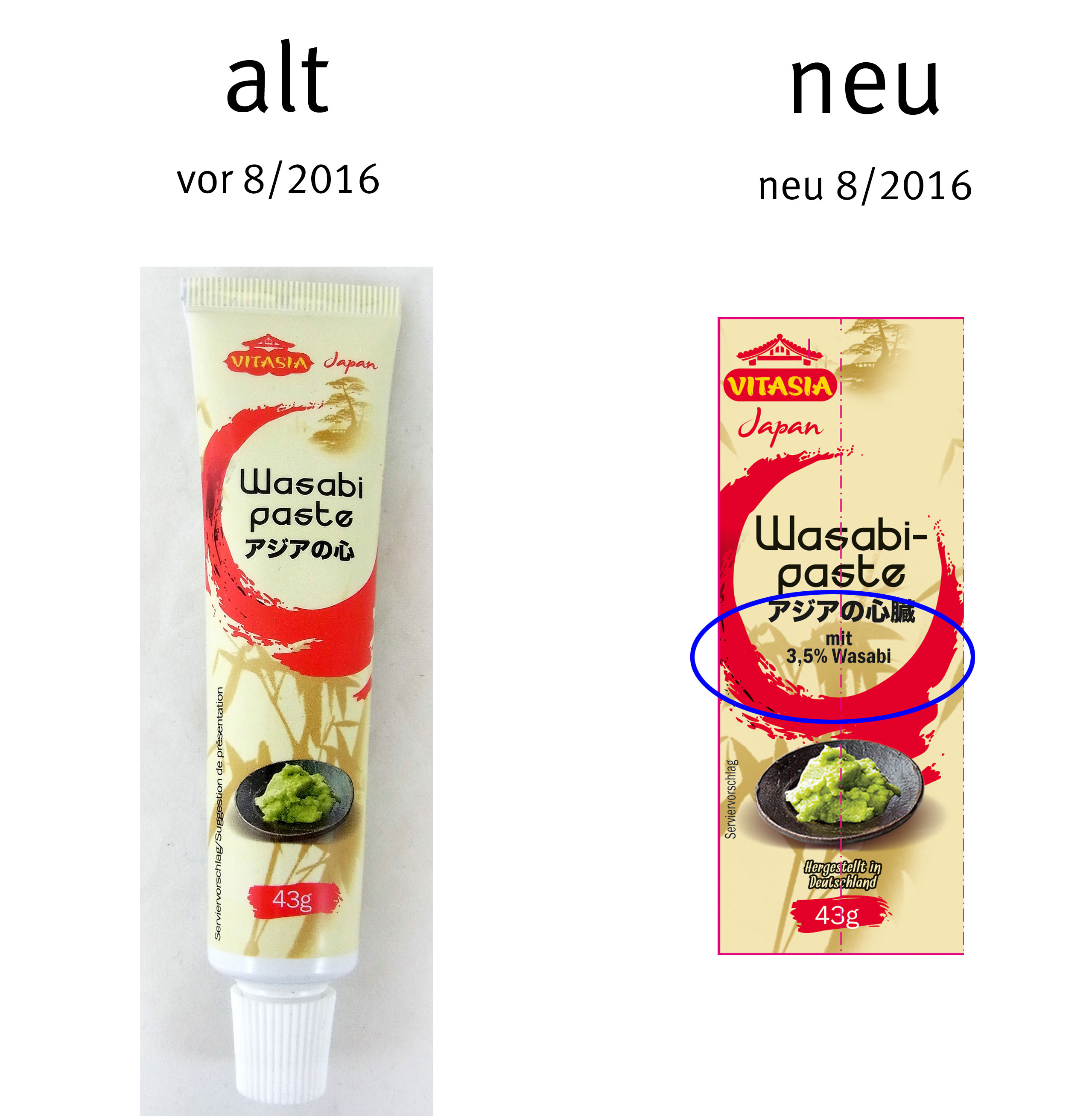 Vitasia Wasabi-Paste | Lebensmittelklarheit