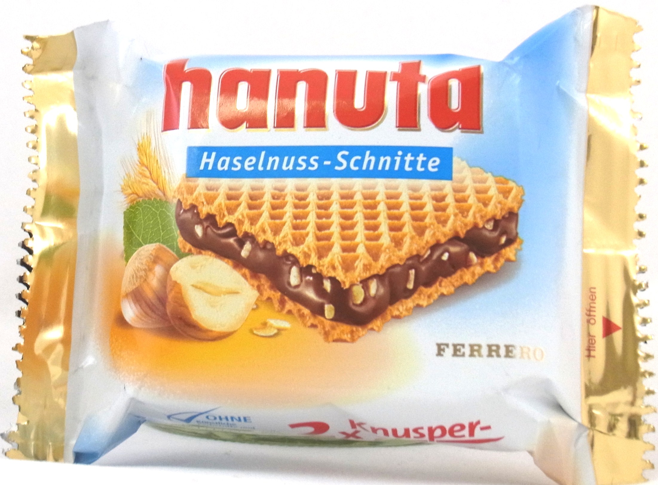 Ferrero Hanuta Haselnuss-Schnitte | Lebensmittelklarheit